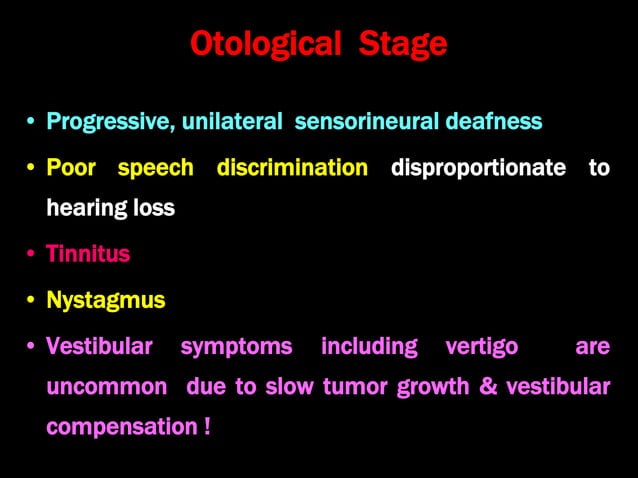 Vestibular schwannoma and glomus tumors | PPT