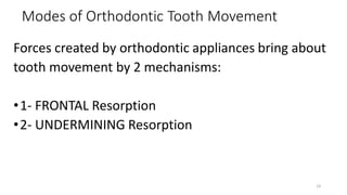 Tooth movement bio histo | PDF
