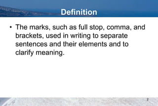 Functional English 12. Punctuation Marks and Their Usages (Code 0068) | PPT