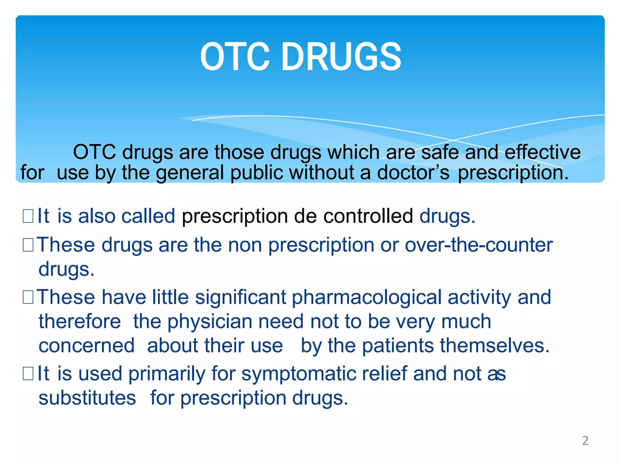 Over the counter (OTC) sales | PPTX