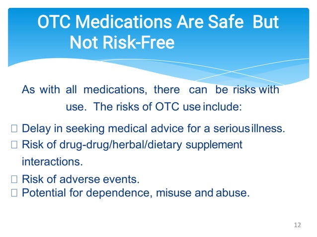 Over the counter (OTC) sales | PPTX