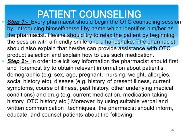 Over the counter (OTC) sales | PPTX