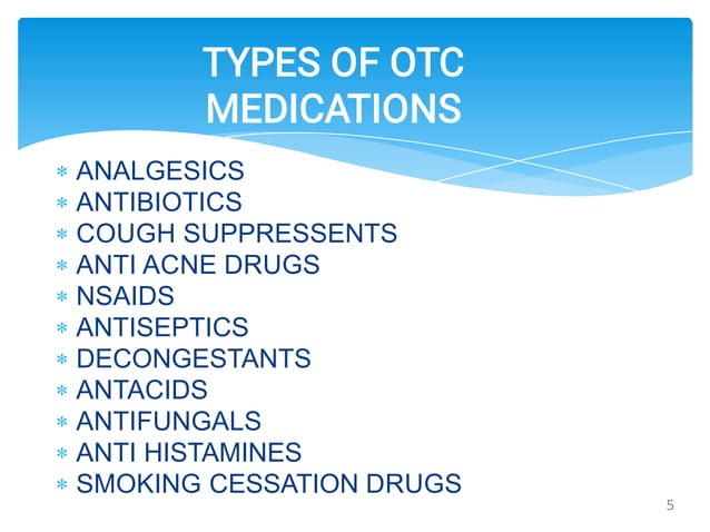 Over the counter (OTC) sales | PPTX