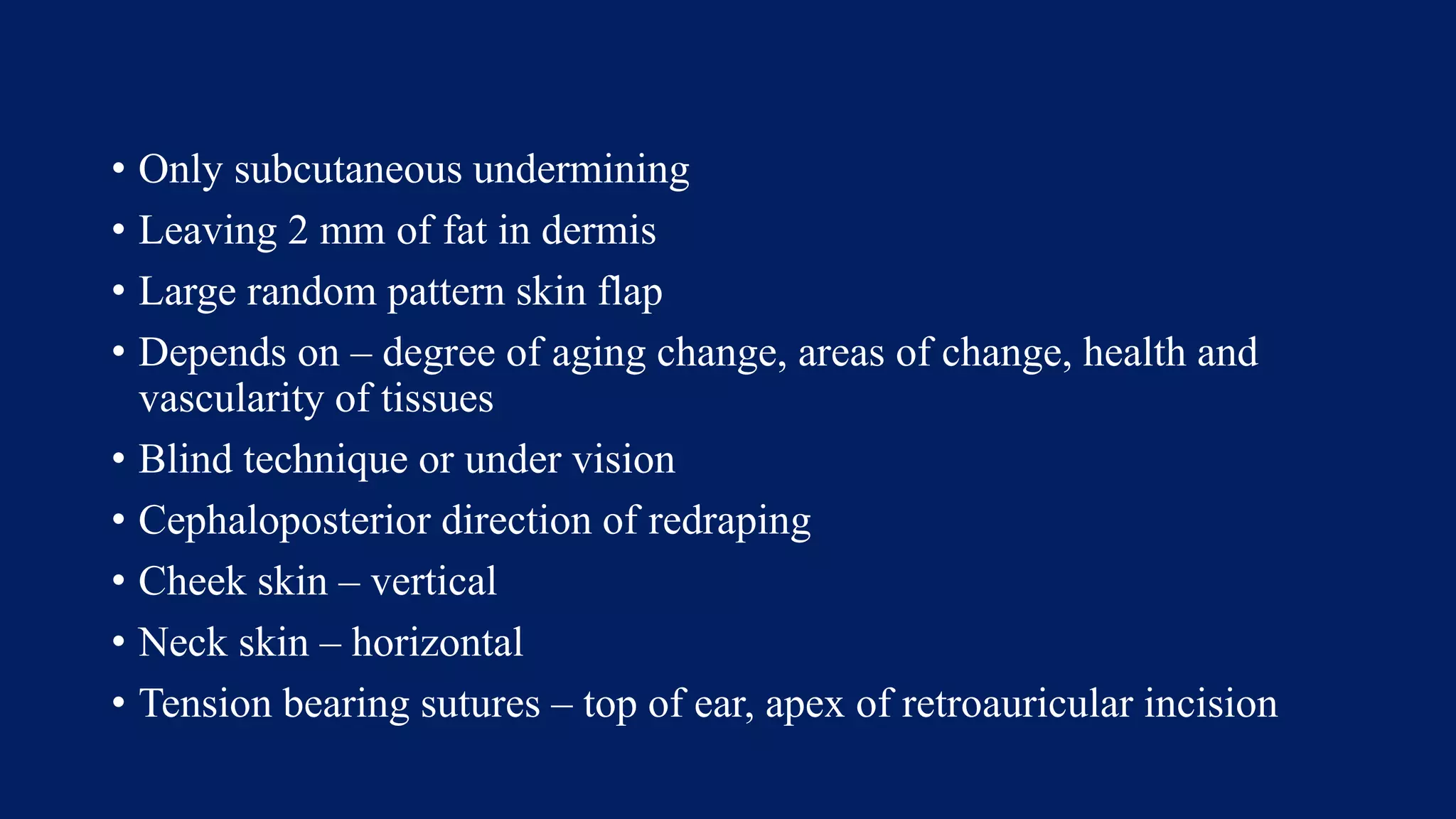 Face lift - Rhytidectomy | PPTX