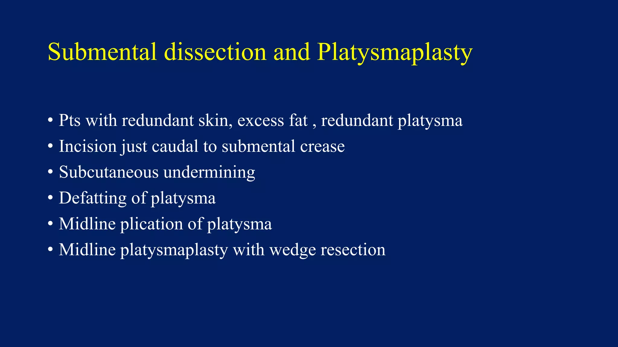 Face lift - Rhytidectomy | PPTX