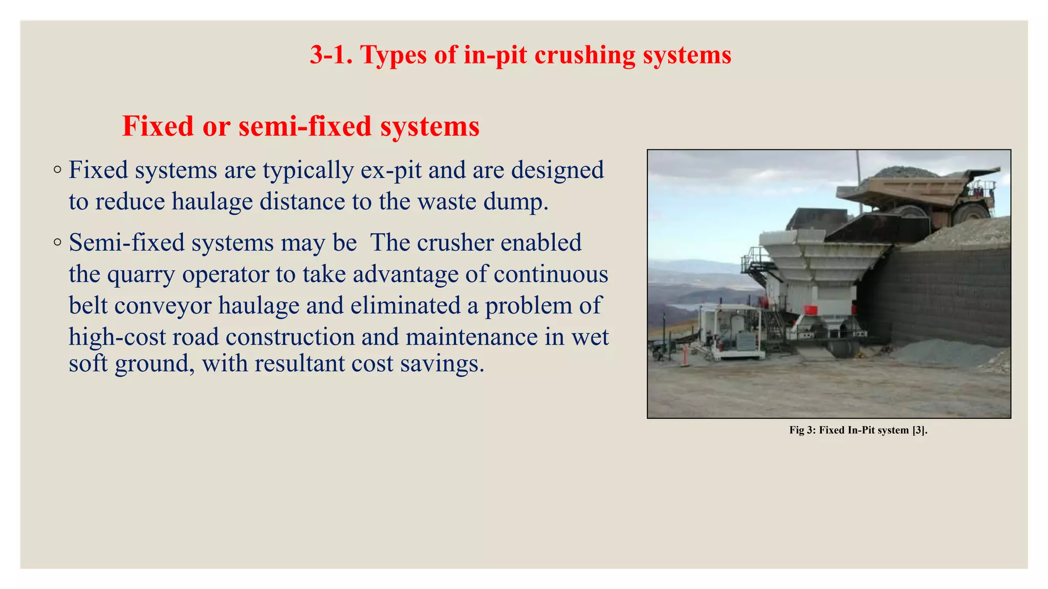 in-pit crushing and conveing system (IPCC) | PPTX