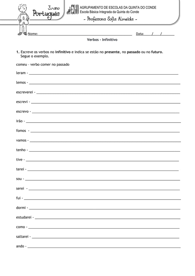 18. verbos infinitivo | PDF