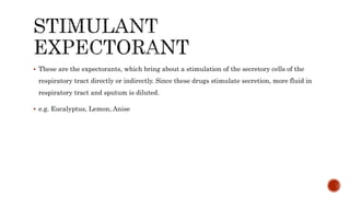 EXPECTORANT AND EMETICS | PPTX