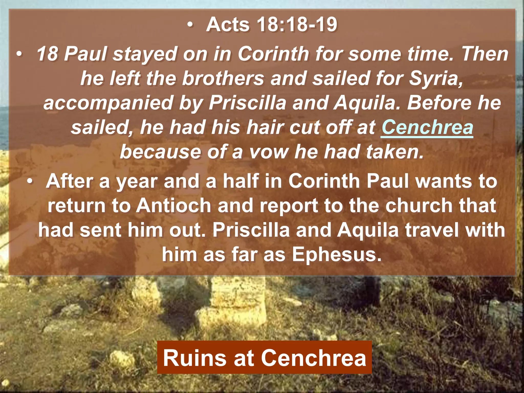 18. Acts: Chapter 18 | PPT