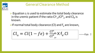 Dose adjustment in Renal Disorders | PPTX