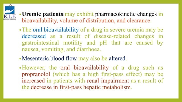 Dose adjustment in Renal Disorders | PPTX