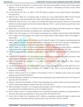 DRUG INFORMATIONOF GILTERITINIB AND ITS EFFICACY IN REFRACTORY FLT3 ...