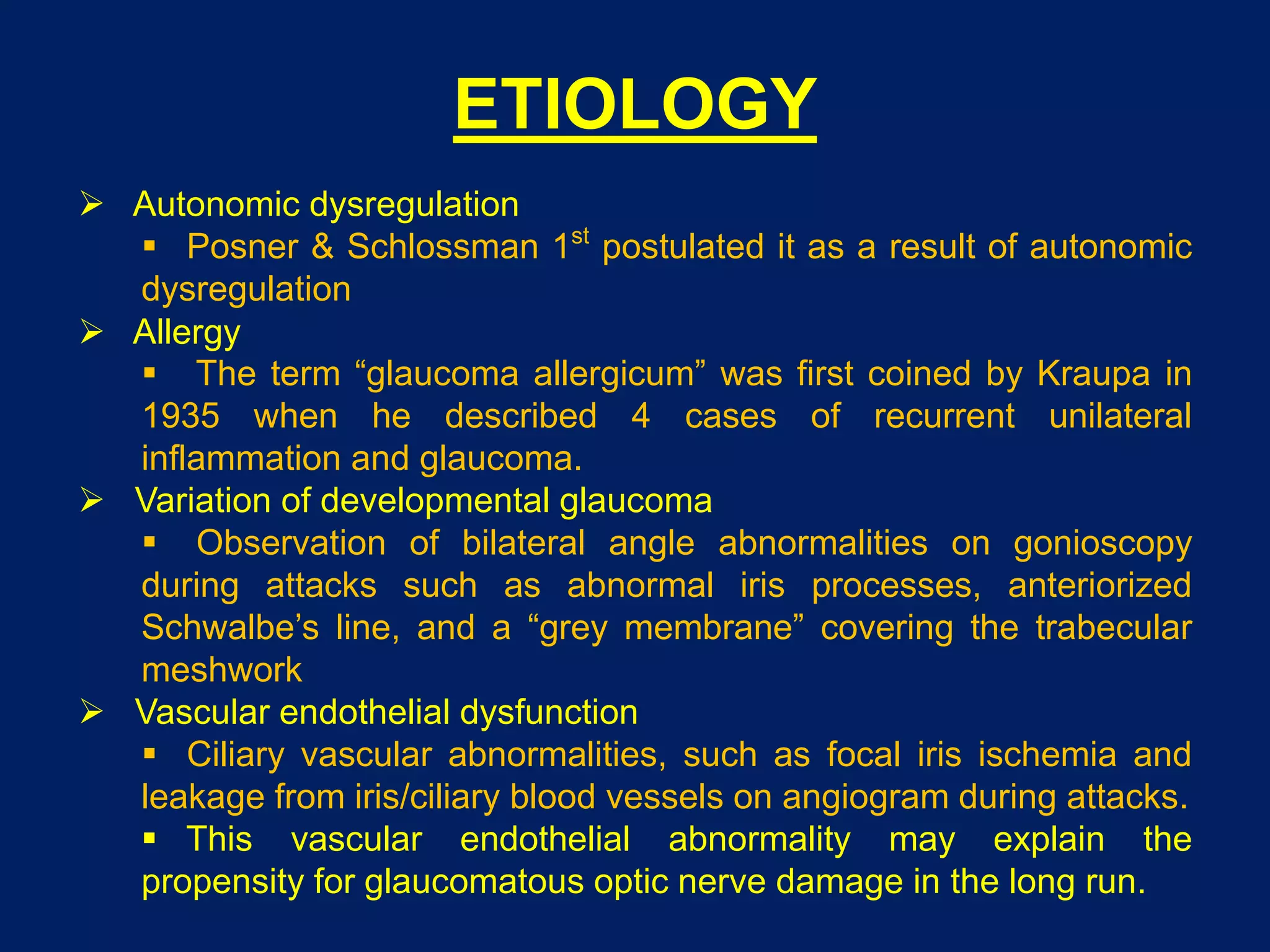 Posner schlossmann syndrome | PPT