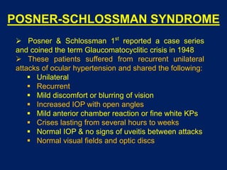 Posner schlossmann syndrome | PPT
