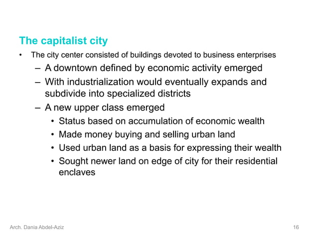 history of contemporary architecture - 18. The capitalist city ...