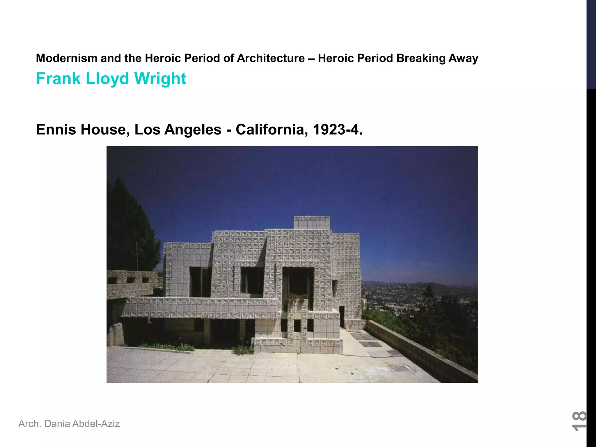 history of contemporary architecture - 18. Frank-Lloyd-Wright.ppt
