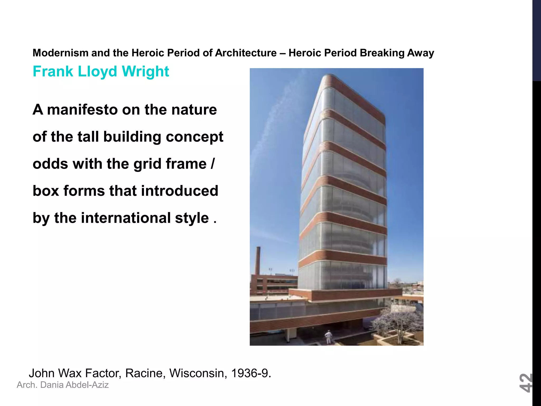 history of contemporary architecture - 18. Frank-Lloyd-Wright.ppt