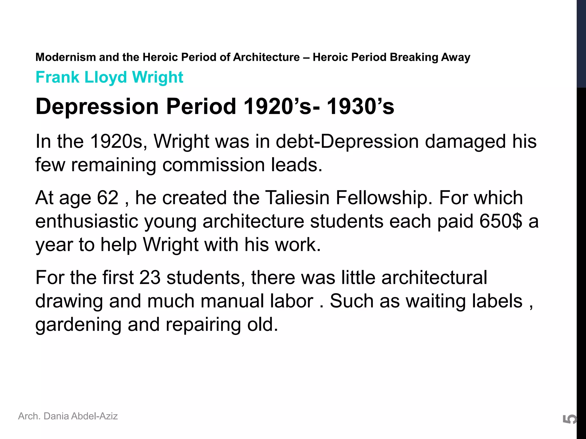 history of contemporary architecture - 18. Frank-Lloyd-Wright.ppt