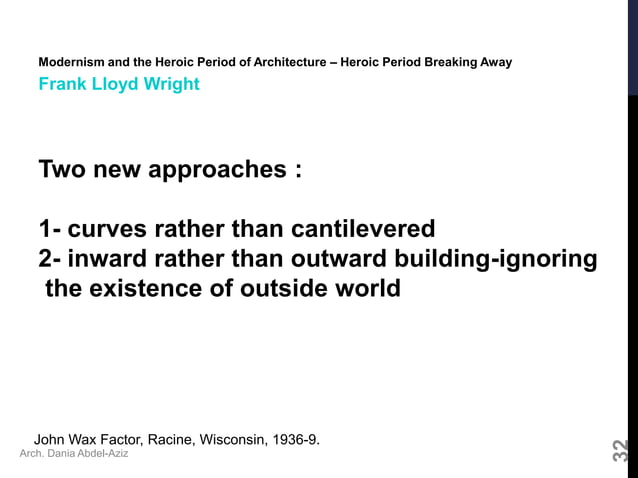 history of contemporary architecture - 18. Frank-Lloyd-Wright.ppt