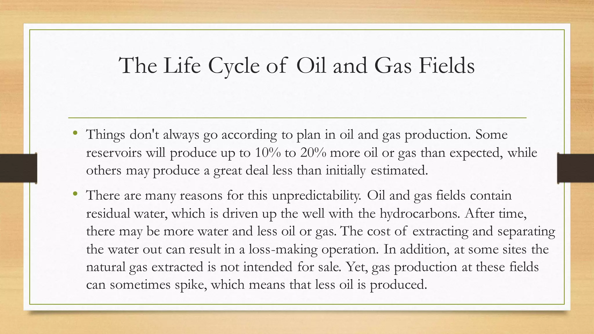 Analysis of oil and gas industry lifecycle | PDF