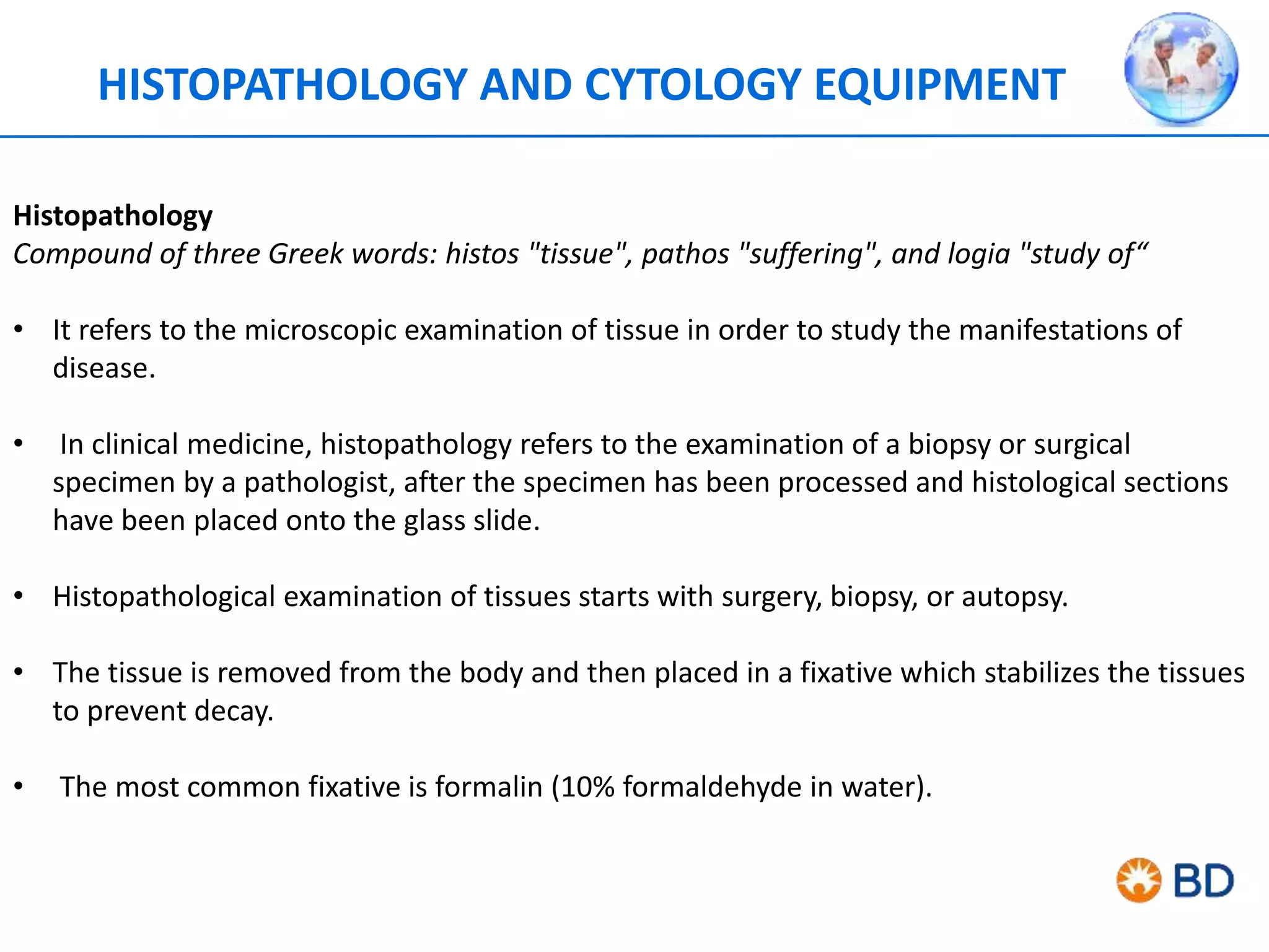 18.Histopathology Section.pptx | Chemistry | Science