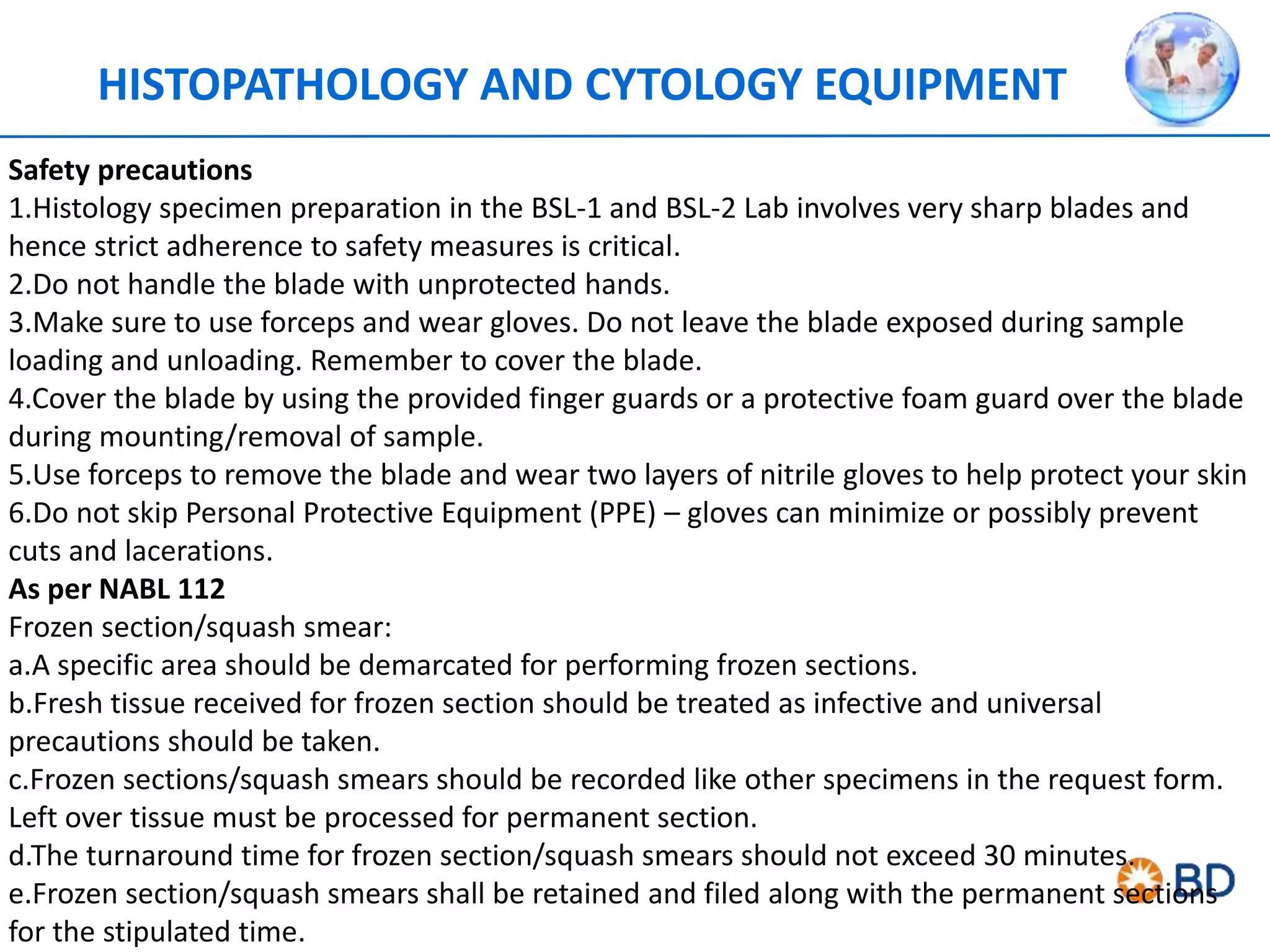 18.Histopathology Section.pptx | Chemistry | Science