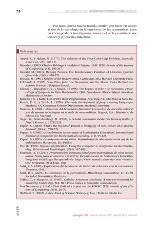 La enseñanza de las matemáticas y la tecnología autor Ramón Sebastián ...