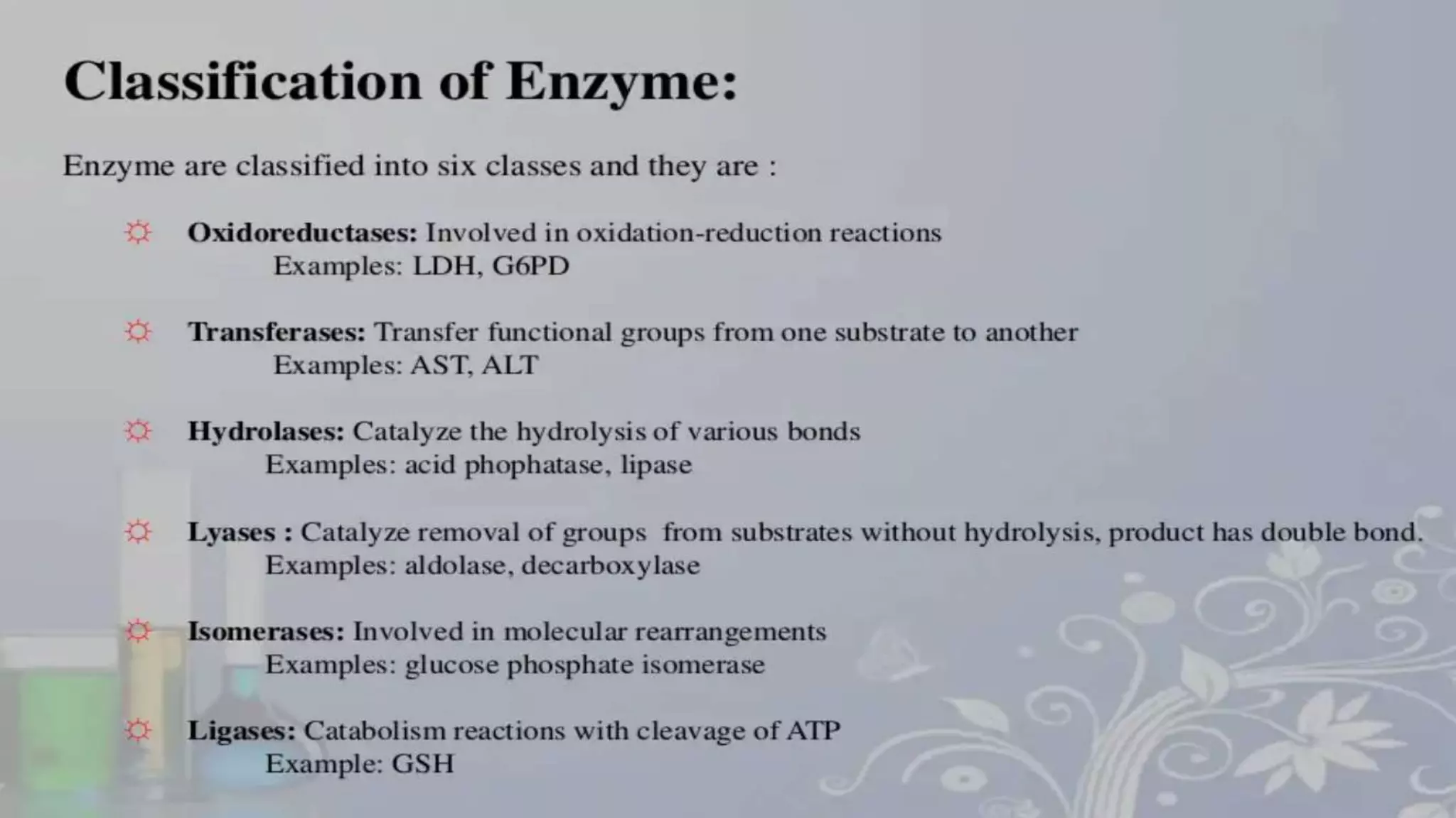 18. Enzymes and coenzymes (Biochemistry) | PPTX