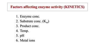 18. Enzymes and coenzymes (Biochemistry) | PPTX