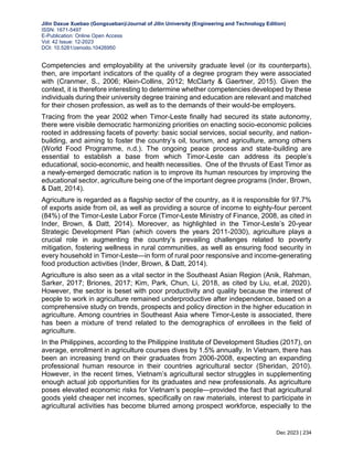 ENHANCING EXTENSION WORKER’S COMPETENCIES OF THE BACHELOR OF SCIENCE IN ...