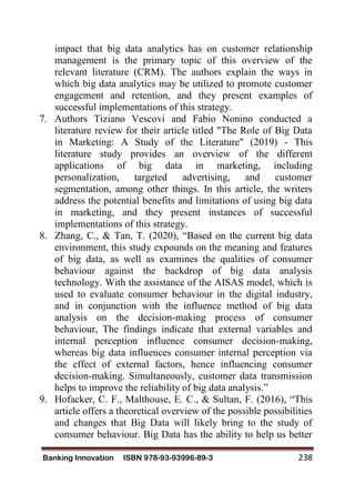 THE USE OF BIG DATA IN CONSUMER BUYING BEHAVIOUR | PDF | Internet ...