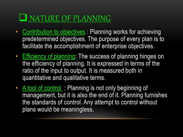 (18).pptx planning function and nature . | PPT