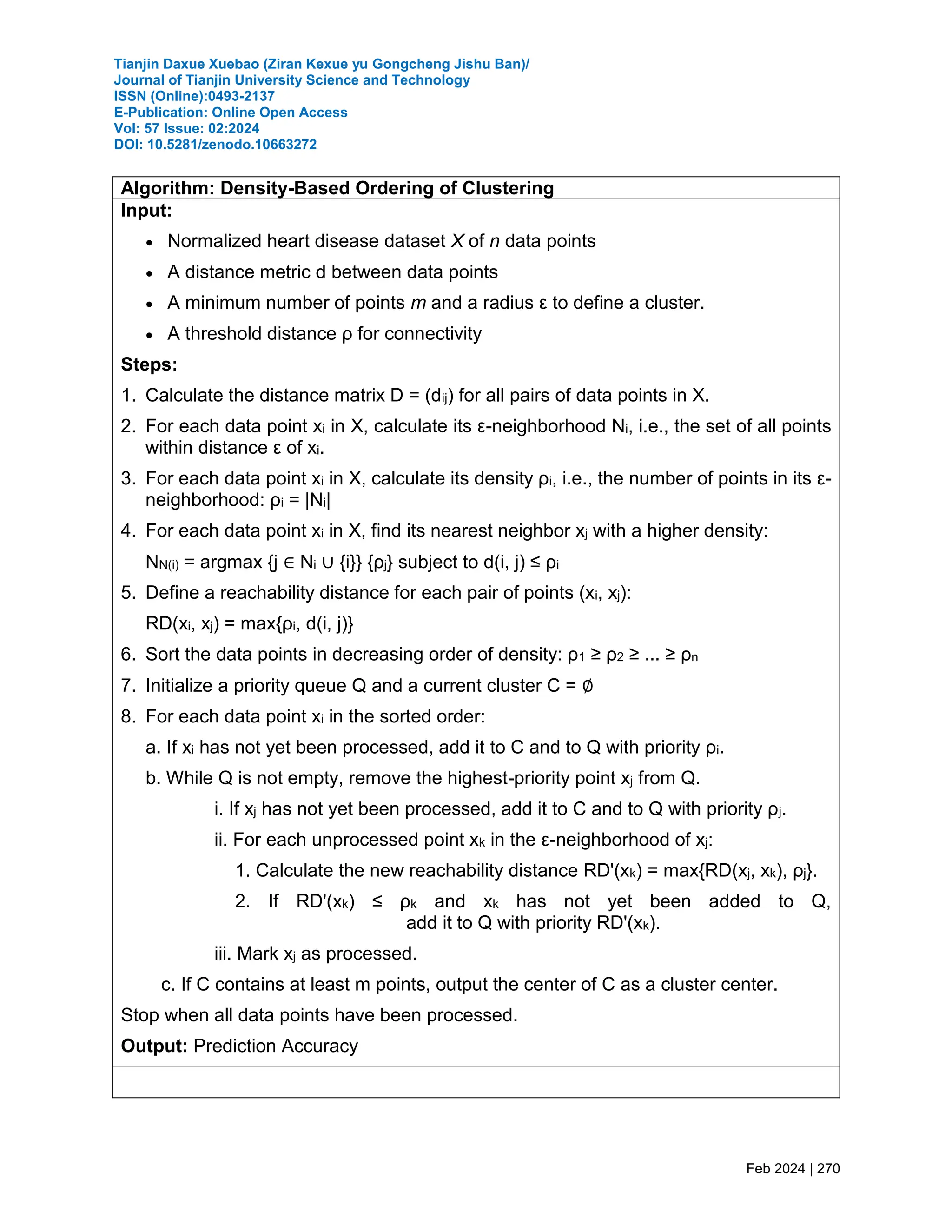 A NOVEL DENSITY-BASED CLUSTERING ALGORITHM FOR PREDICTING CARDIOVASCULAR DISEASE | PDF