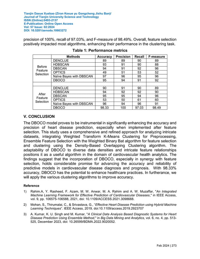 A NOVEL DENSITY-BASED CLUSTERING ALGORITHM FOR PREDICTING CARDIOVASCULAR DISEASE | PDF