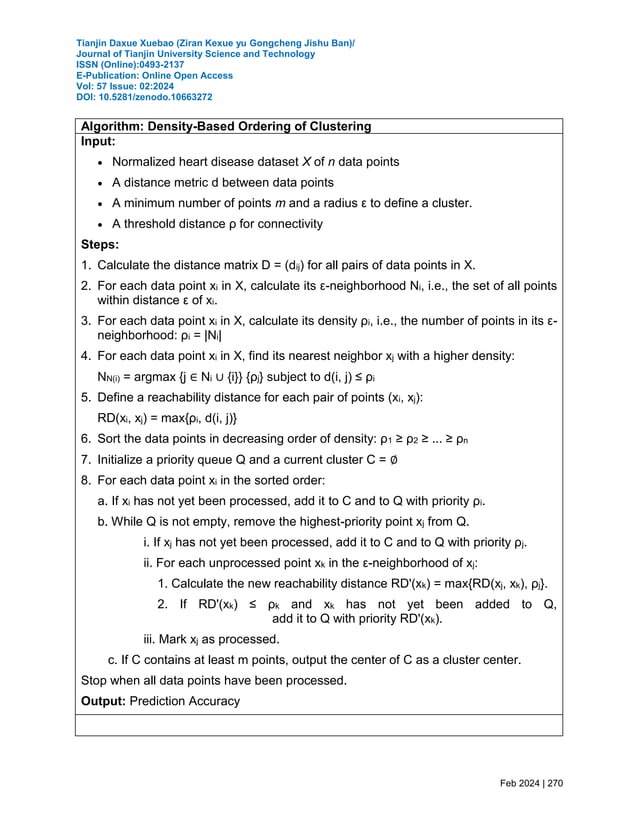 A Novel Density Based Clustering Algorithm For Predicting Cardiovascular Disease Pdf
