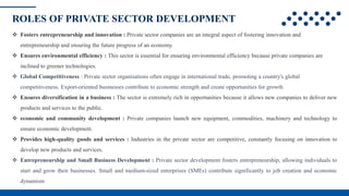 PRIVATE SECTOR growth & development presentation | PPTX