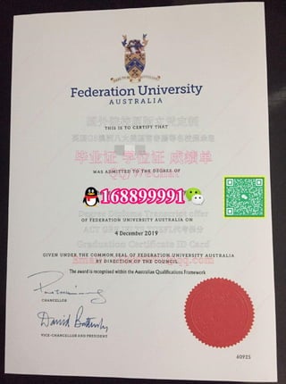 Federation University Australia degree offer diploma Transcript | PDF