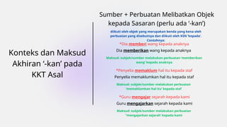 Memantapkan Binaan/Rumus Kata Kerja Transitif | PPTX