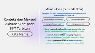 Memantapkan Binaan/Rumus Kata Kerja Transitif | PPTX