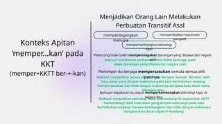 Memantapkan Binaan/Rumus Kata Kerja Transitif | PPTX