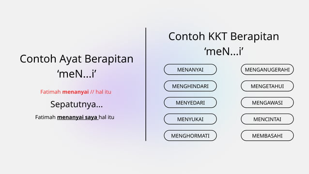 Memantapkan Binaan/Rumus Kata Kerja Transitif | PPT