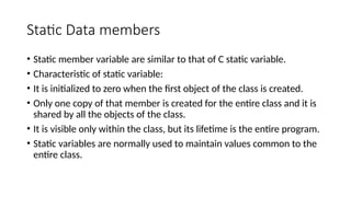 18.Static Data Members and Static member function.pptx