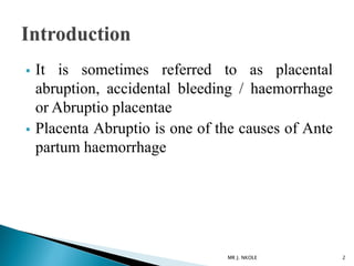 18. APH - PLACENTA ABRUPTIO, placenta abruption definition, sign and ...