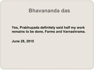 50% UNFULFILLED DESIRE of Srila Prabhupada | PPTX