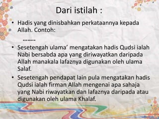 18.9.2012 hadis qudsi complete | PPTX