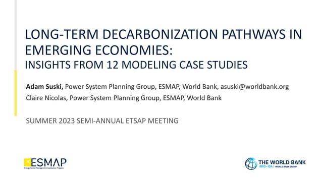 Long-Term Decarbonization Pathways In Emerging Economies: Insights From ...
