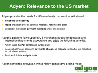 Adyen - NOAH12 San Francisco | PDF