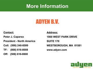 Adyen - NOAH12 San Francisco | PDF