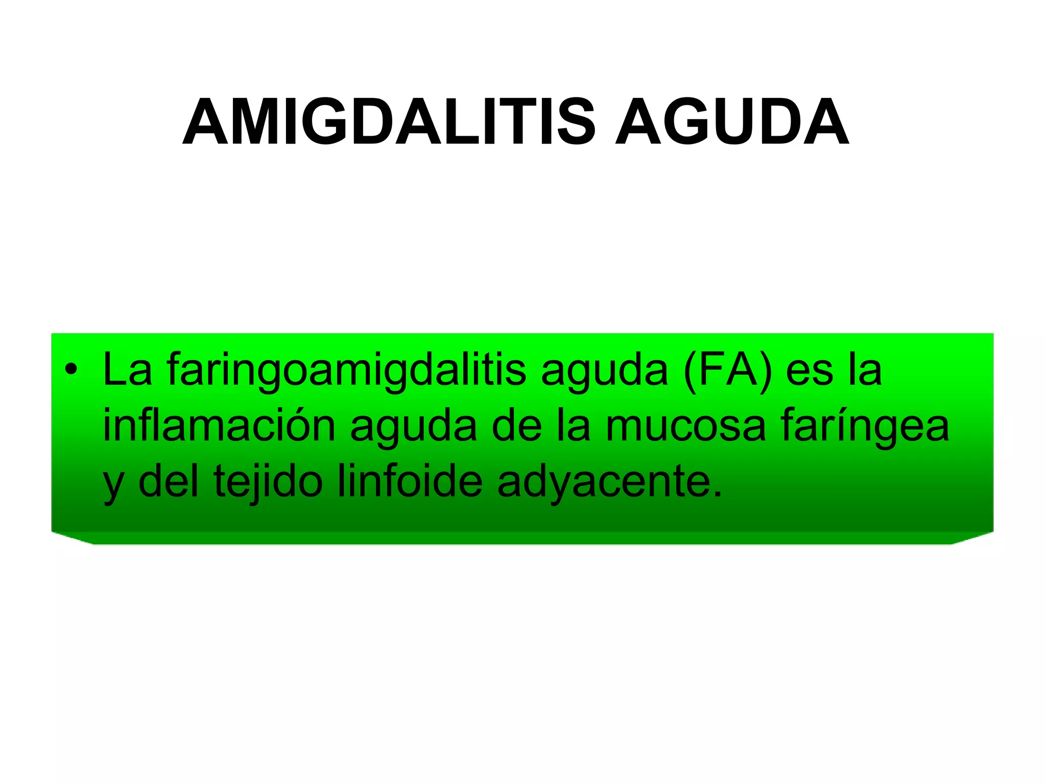 18. amigdalitis aguda | PPTX | Ear, Nose and Throat Conditions ...