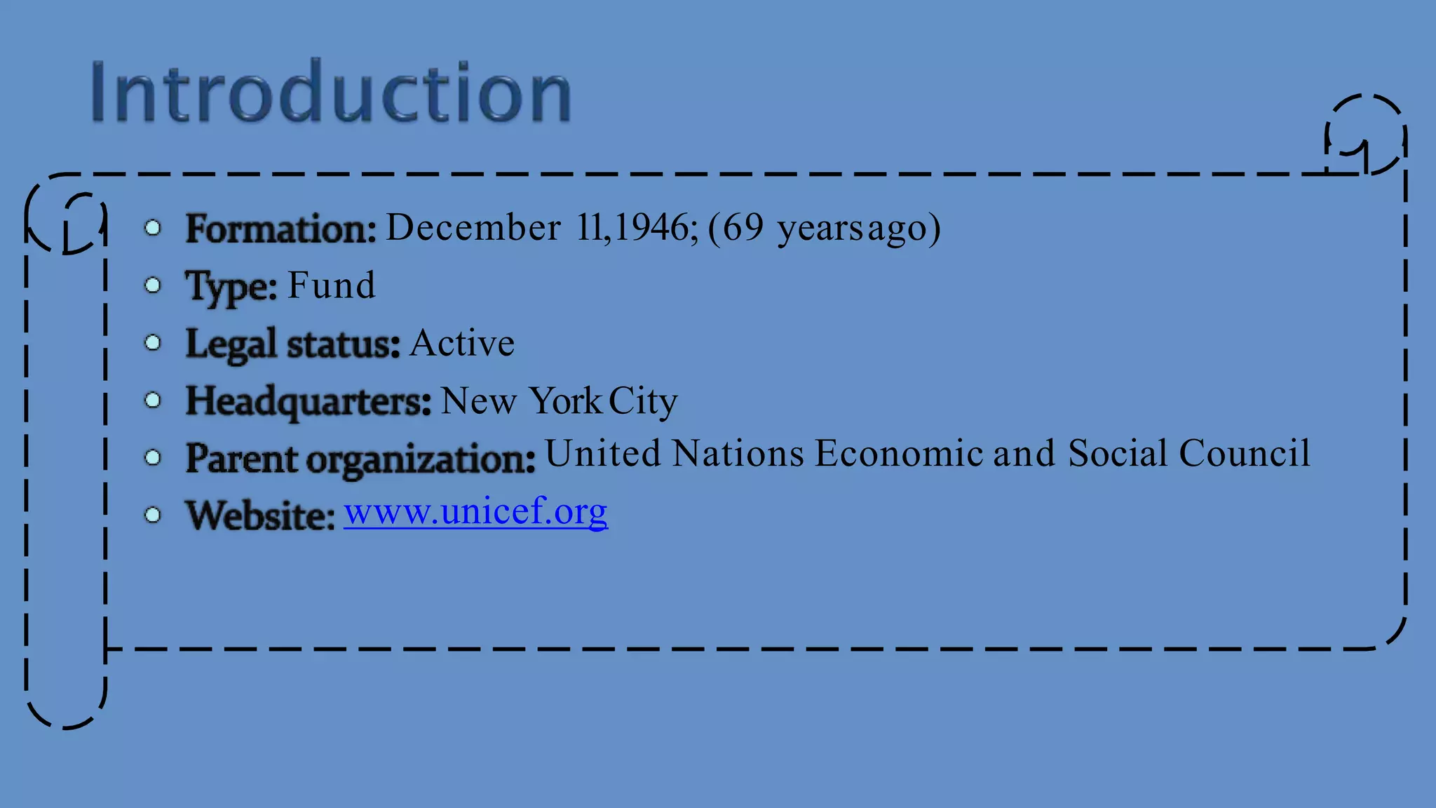 UNICEF PRESENTATION 2020 | PPTX